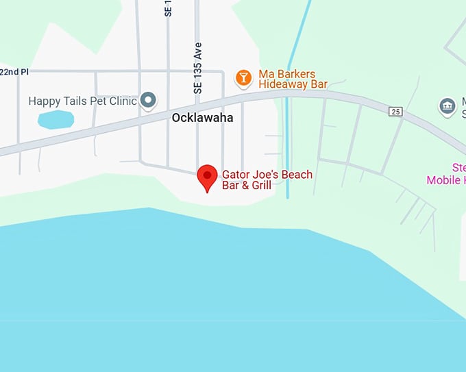 16. gator joe's beach bar & grill map