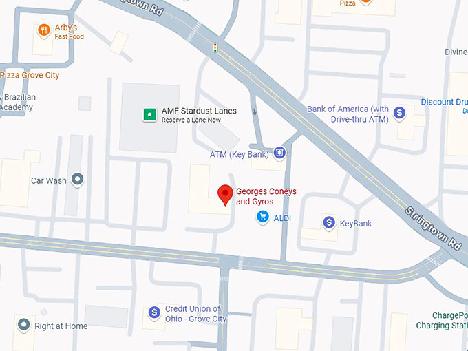 georges coneys and gyros map