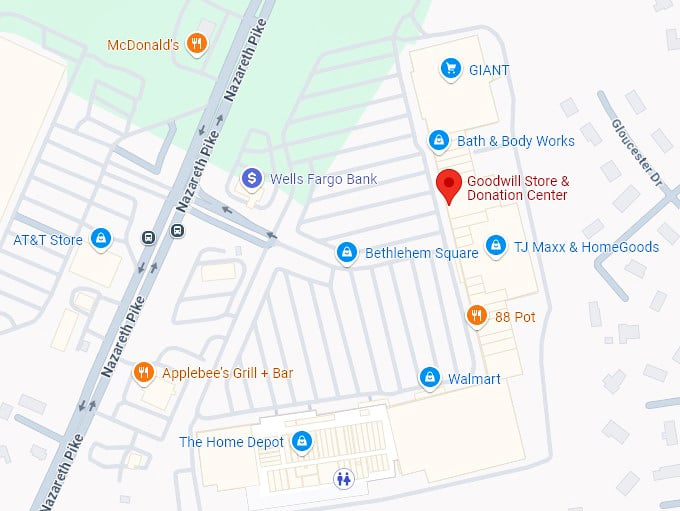 16. goodwill store & donation center map