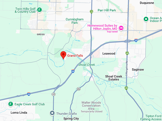 16. grand falls map