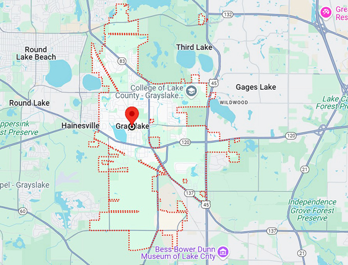 16. grayslake, il map