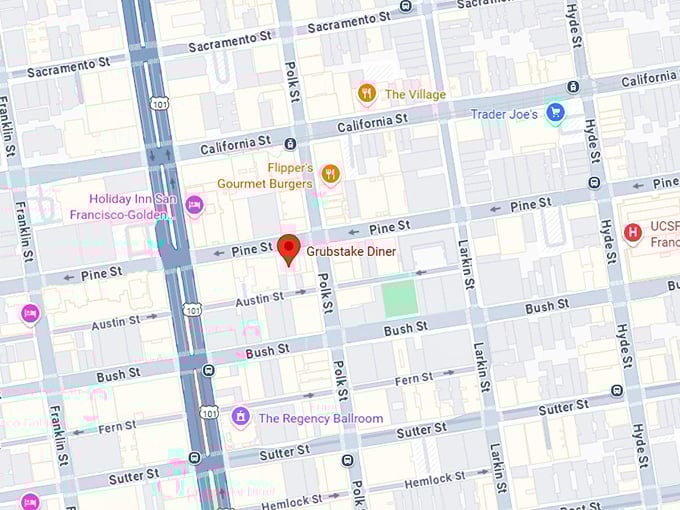 16. grubstake diner map