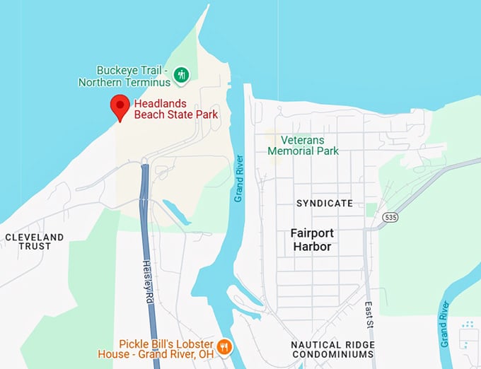 16. headlands beach state park map