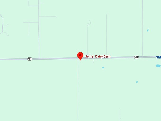 16. hefner dairy barn map