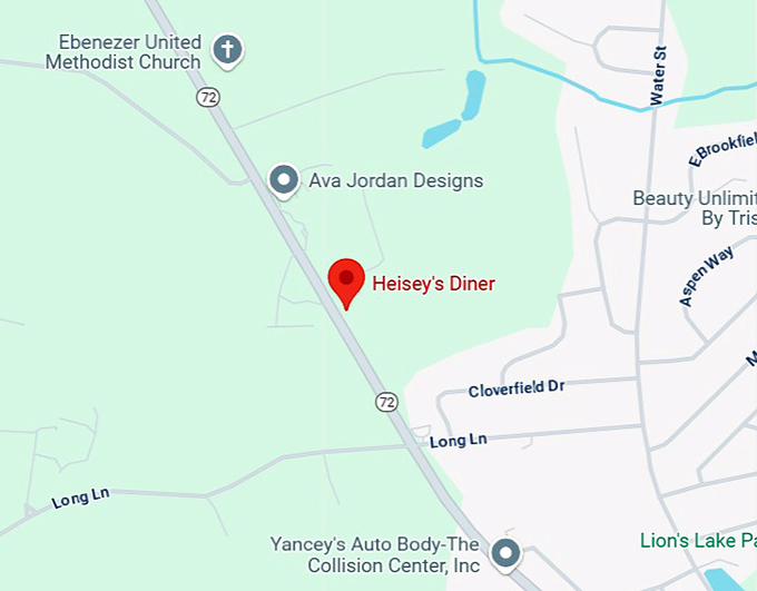 heisey's diner map