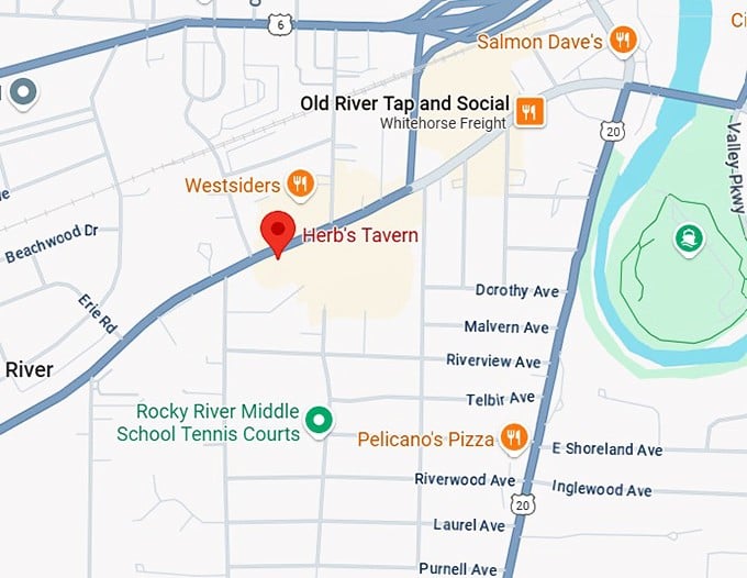 16. herb's tavern map