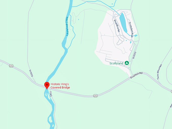 16. historic king's covered bridge map