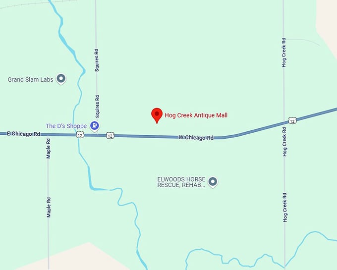 16. hog creek antique mall map