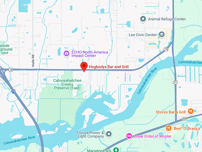 16. hogbody’s bar and grill map