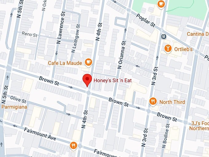 16. honey’s sit ’n eat map