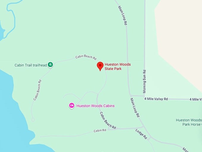 16. hueston woods state park map