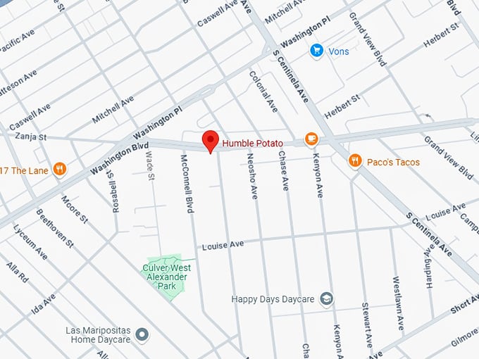 16. humble potato (12608 washington blvd b) map