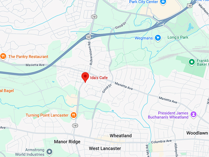 16. ida's cafe map
