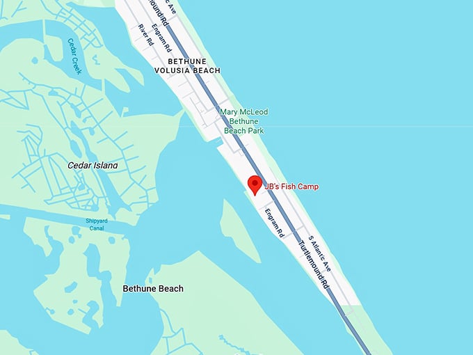 16. jb’s fish camp map