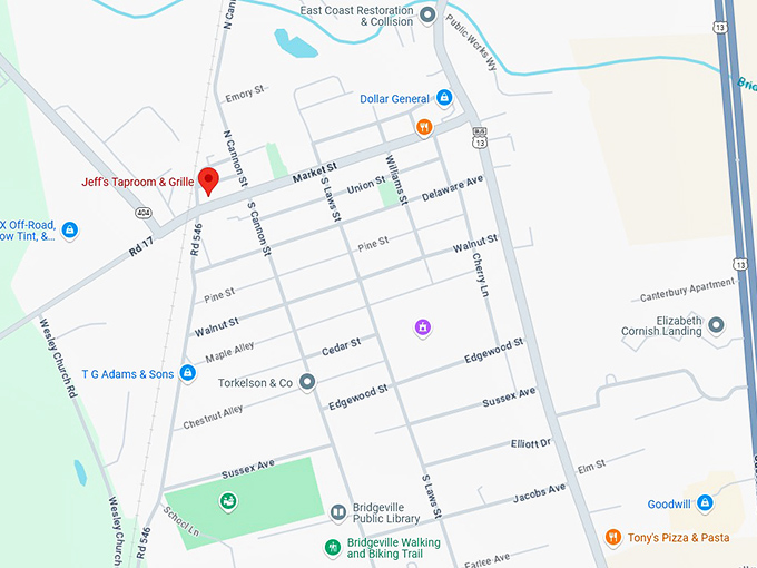 16. jeff’s taproom & grille map