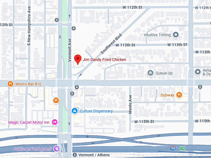16. jim dandy fried chicken map