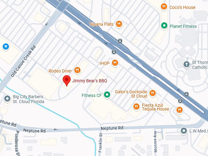 16. jimmy bear's bbq map
