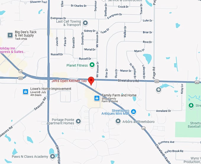 16. jim's open kitchen too map