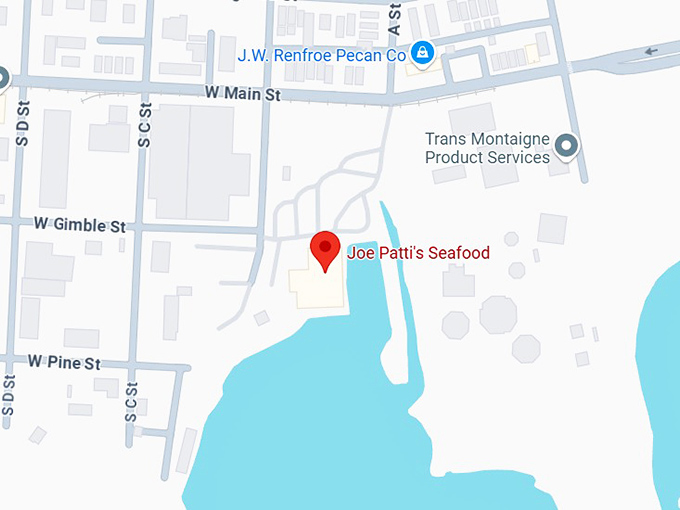 16. joe patti's seafood map
