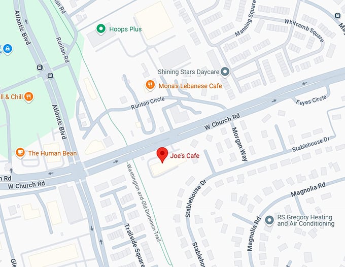 16. joe's cafe map