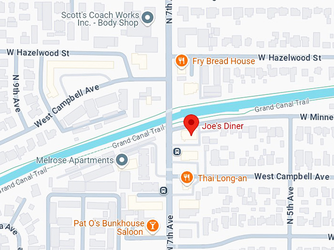 16. joe's diner map
