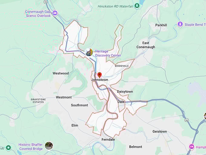 16. johnstown, pa map