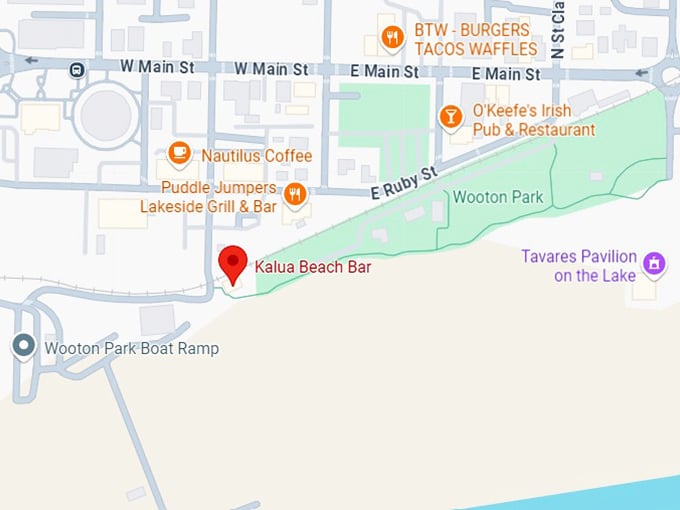 16. kalua beach bar map