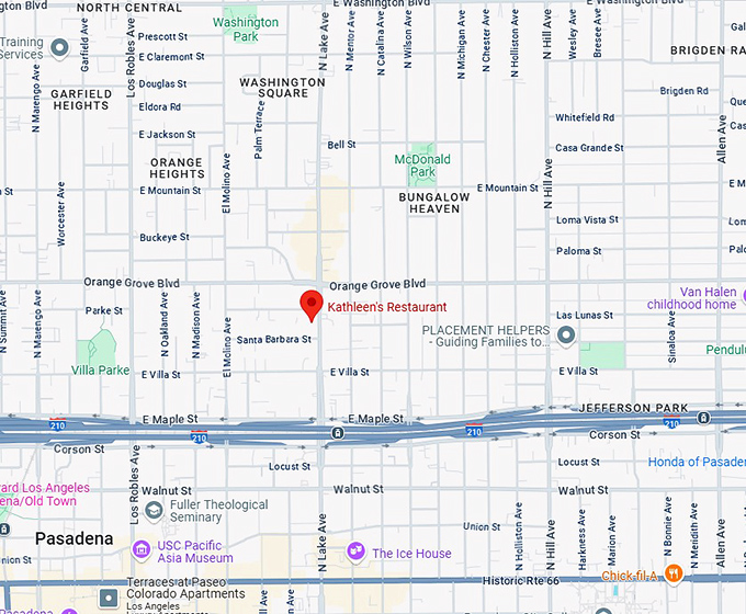 16. kathleen's restaurant map