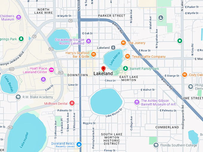 16. lakeland map