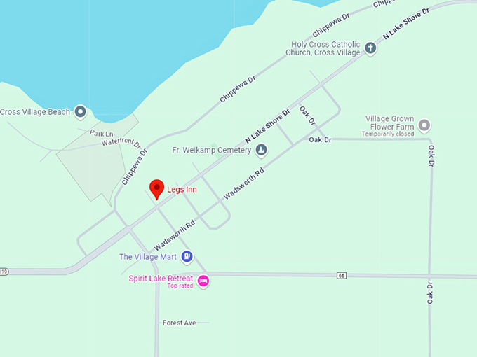 16. legs inn map