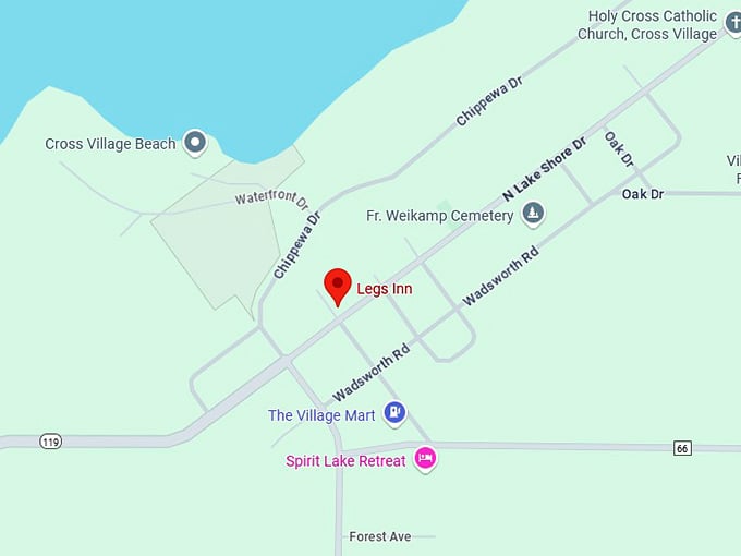 16. legs inn map