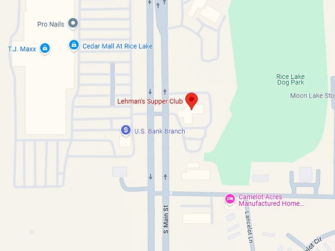 16. lehman's supper club map