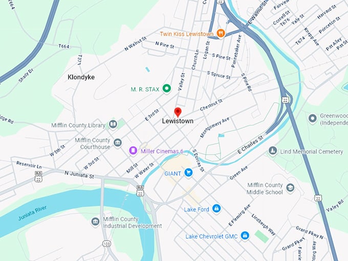 16. lewistown map