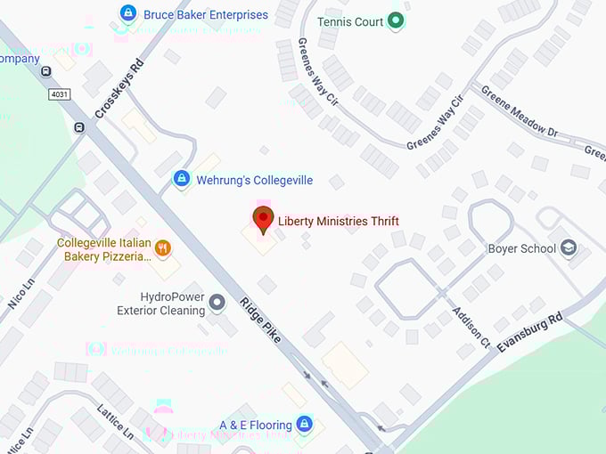 16. liberty ministries thrift map