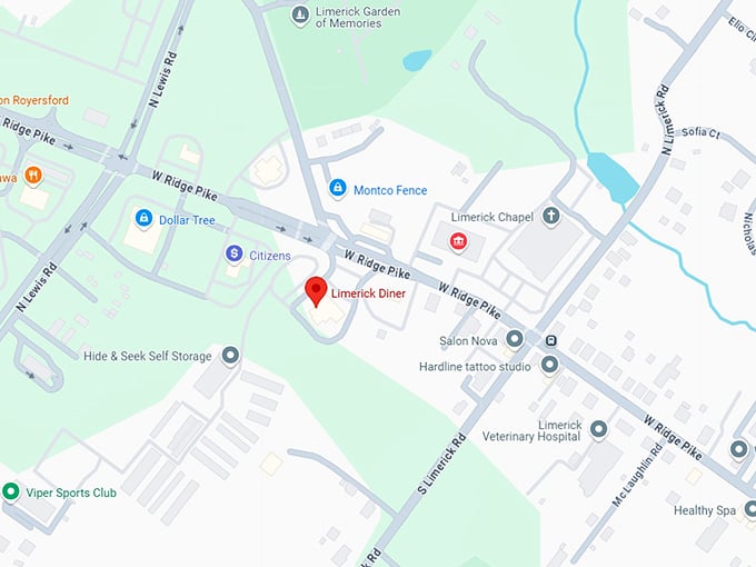 16. limerick diner map
