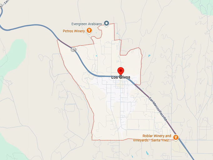 16. los olivos map