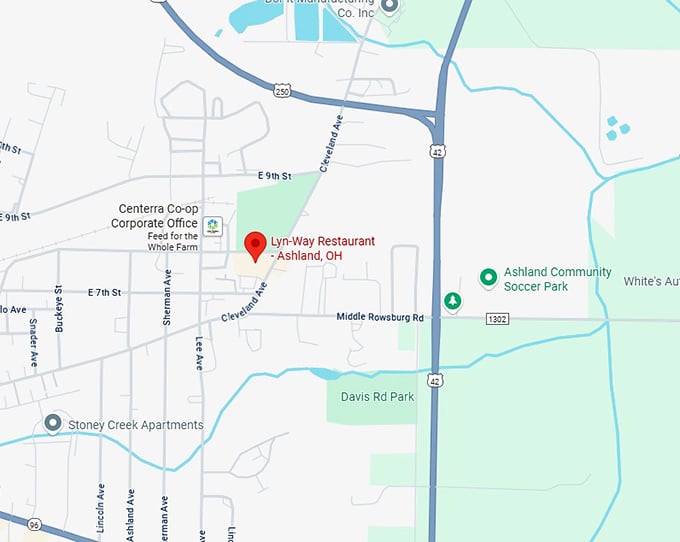16. lyn way restaurant ashland, oh map