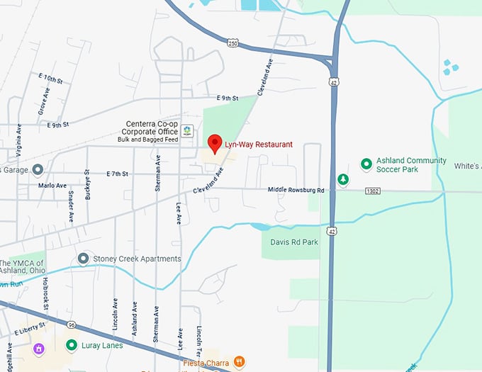 16. lyn way restaurant map