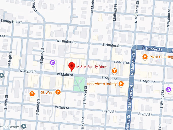 16. m & m family diner map