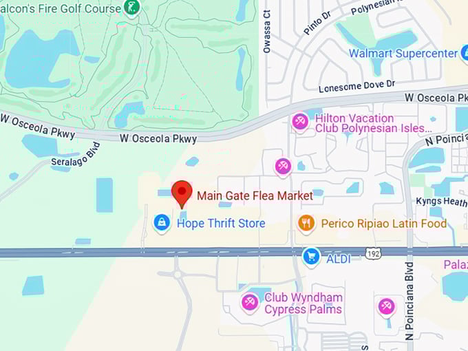 16. main gate flea market map