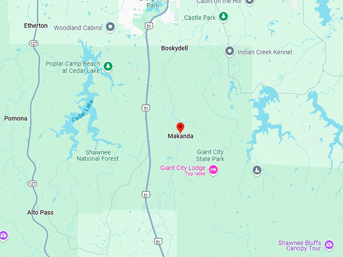 16. makanda map