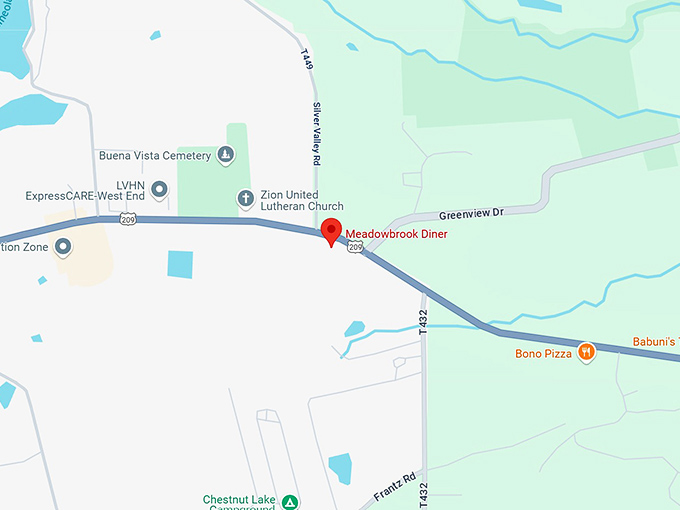 16. meadowbrook diner map
