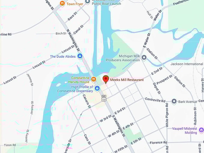 16. meeks mill restaurant map