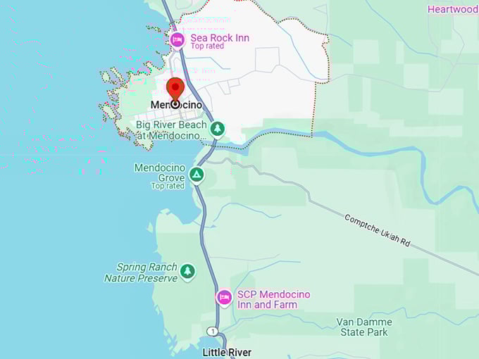 16. mendocino, ca map