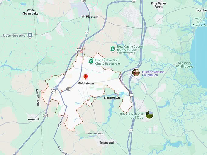 16. middletown map