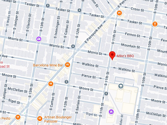 16. mike's bbq map