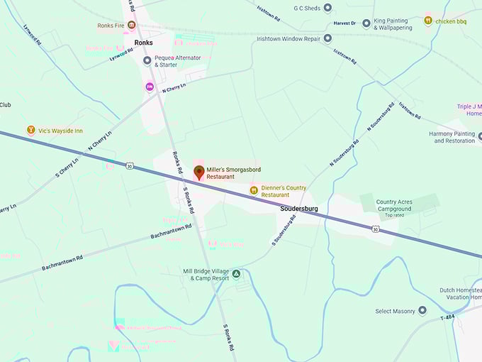 16. miller’s smorgasbord map