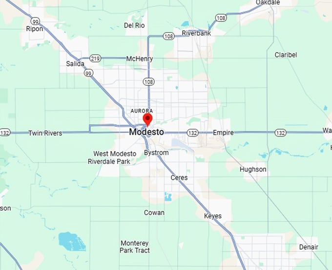 16. modesto map