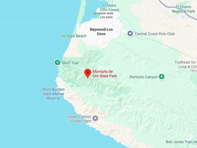 16. montaña de oro state park map