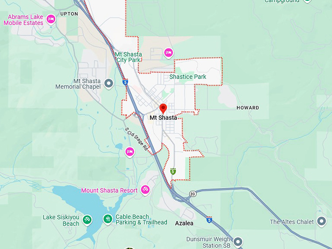 16. mount shasta map